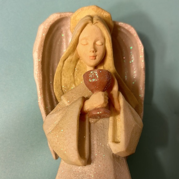 Enesco | Accents | Enesco Foundations Angel Karen Hahn Happy Are We Who ...